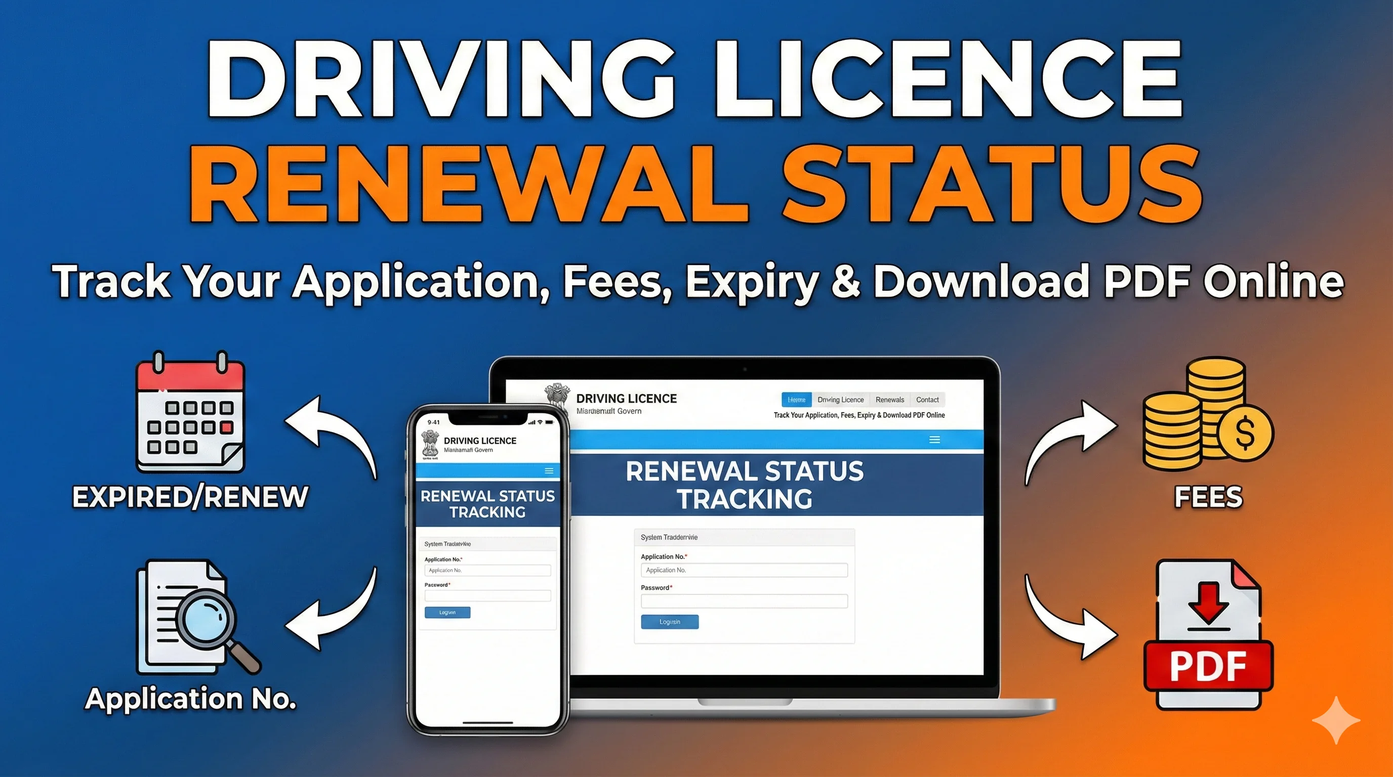 Driving Licence Renewal Status & Fees | How to Renew Online | Parivahan ...