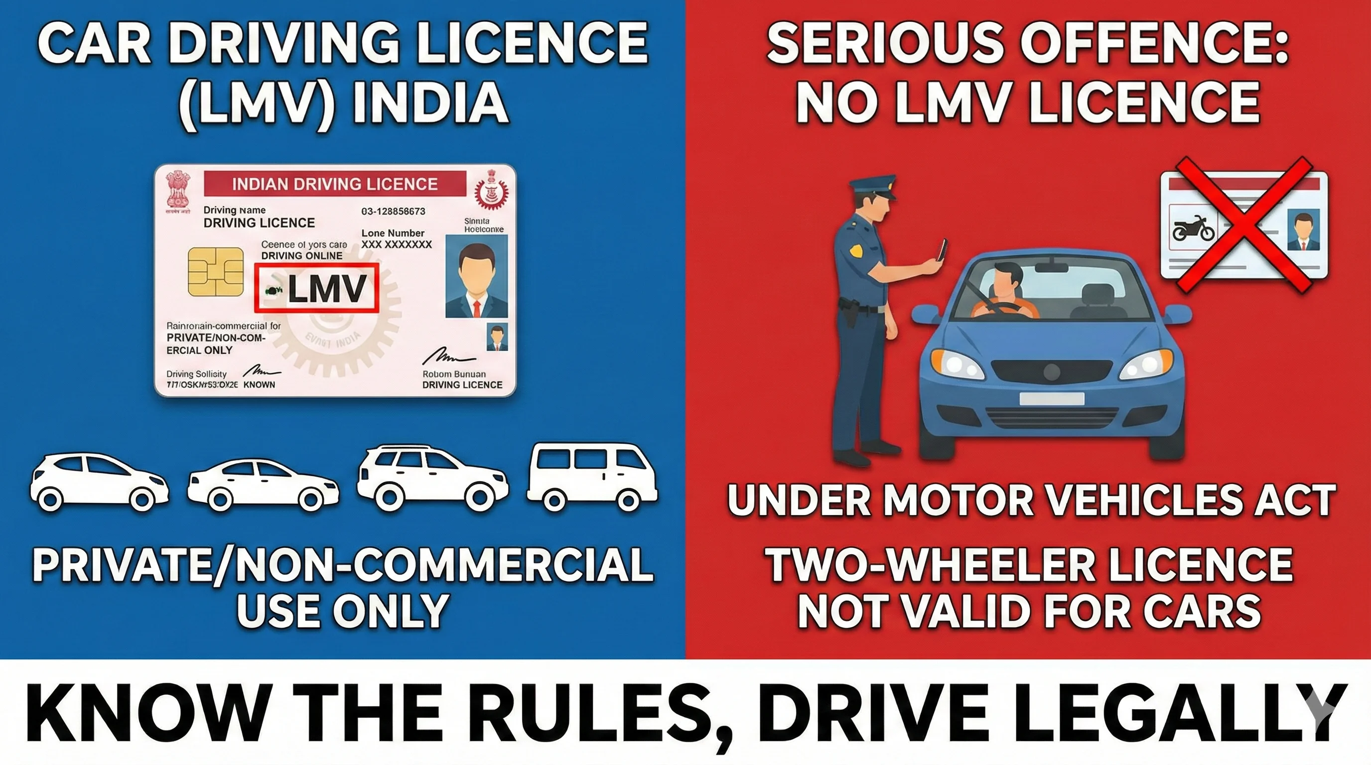 Car Driving Licence Rules in India - LMV Licence Laws, Fines ...